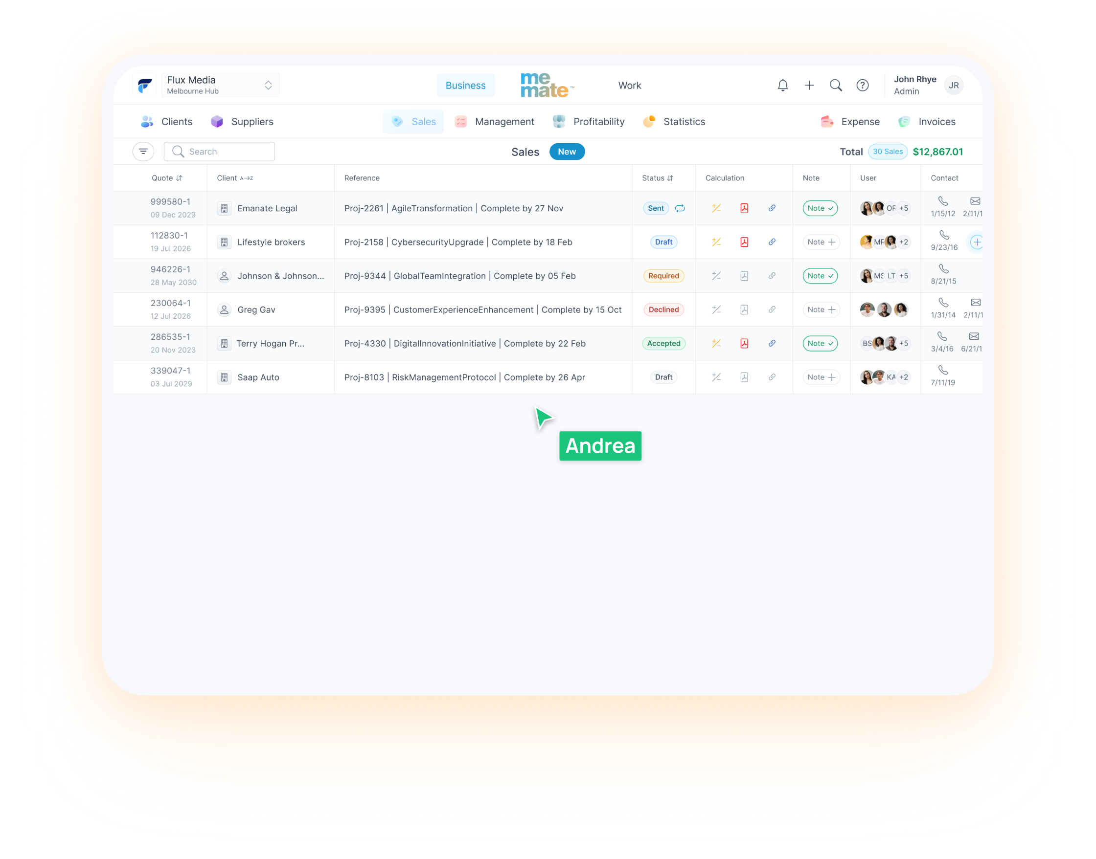 Business Management Software, ERP system, CRM & Project Management in One